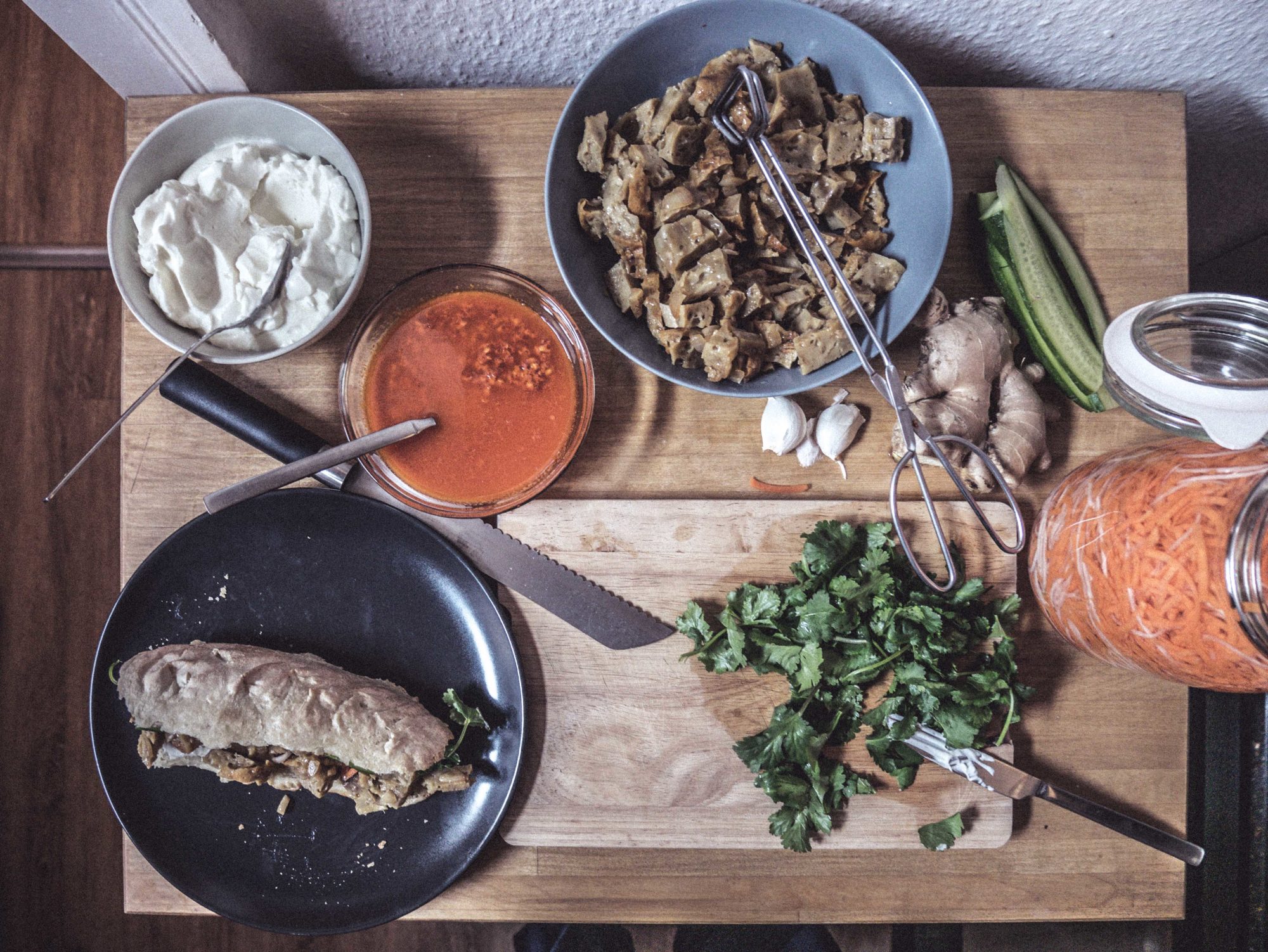 Veganes Banh Mi Chay mit Seitan und veganer Mayo Rezept - Das jüngste ...
